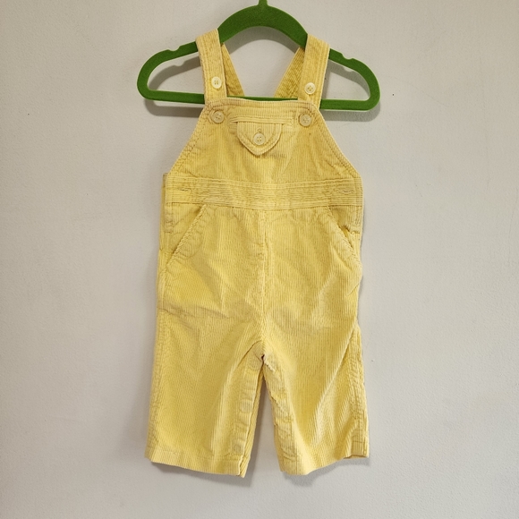 Vintage | Bottoms | Vintage Yellow Corduroy Baby Overalls 9m | Poshmark